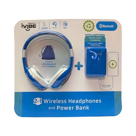 iVibe | Headphones | Blue Vivitar Ivibe 2in Wireless Headphones And ...